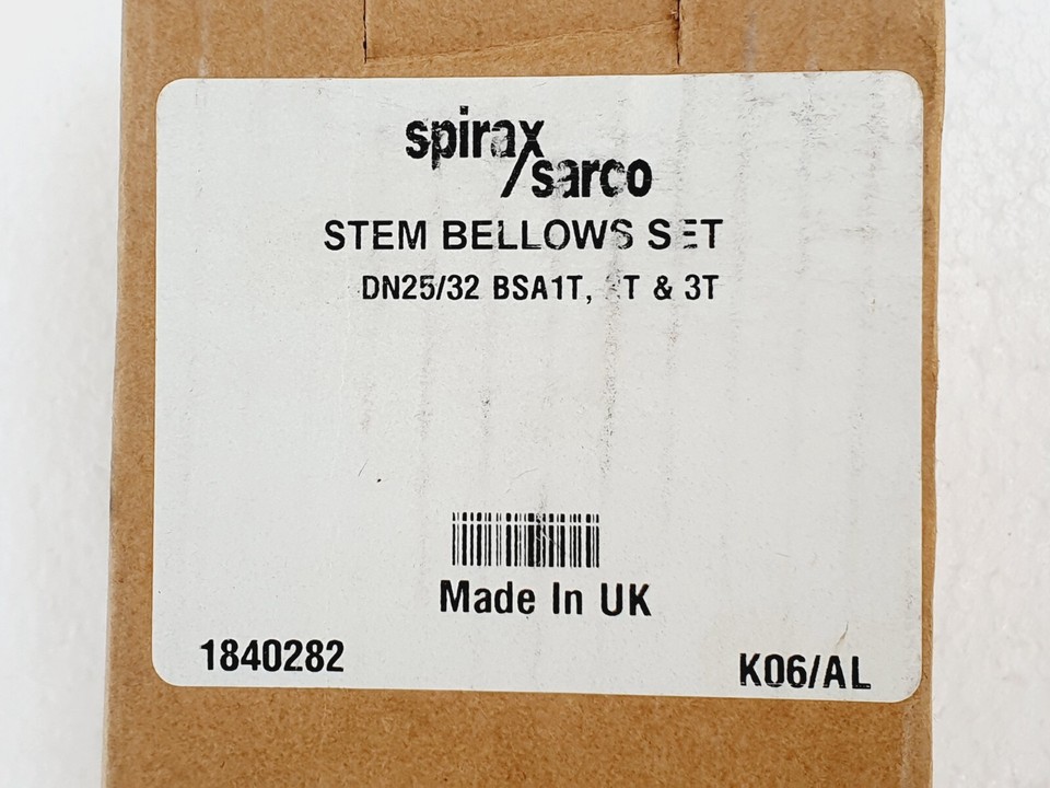 SPIRAX SARCO Steam Bellows Set DN25/32 BSA1T,2T & 3T - 1840282 / K06AL ...