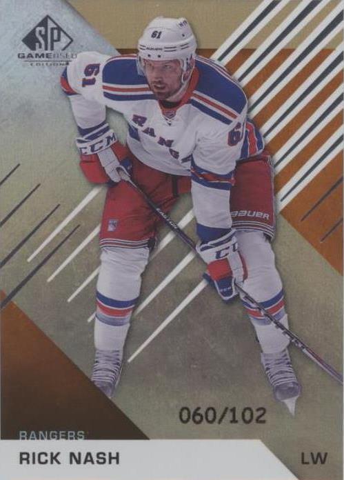 2016-17 SP Game Used - Rick Nash #24 Orange Rainbow Draft Year /102 for ...