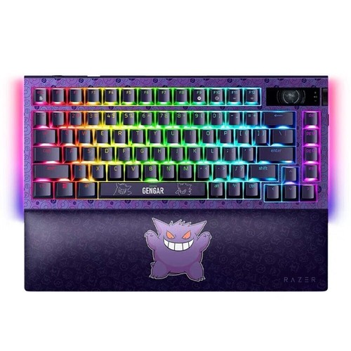 Razer x Pokémon Gengar Wireless Mechanical Keyboard W/ Wrist Rest Combo ...