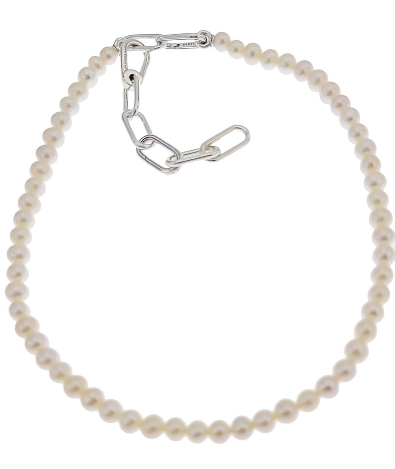 NEW 100% Authentic PANDORA ME 925 Chain links CulturedPearls Necklace ...