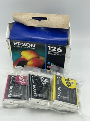 Epson 126 Ink Cartridge (Cyan/Magenta/Yellow) EXP 01/2022 801593163390 ...