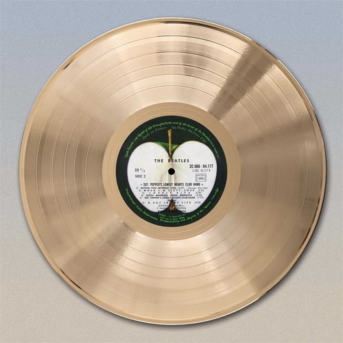 Beatles "When I'm 64" Gold LP Record wall art | eBay