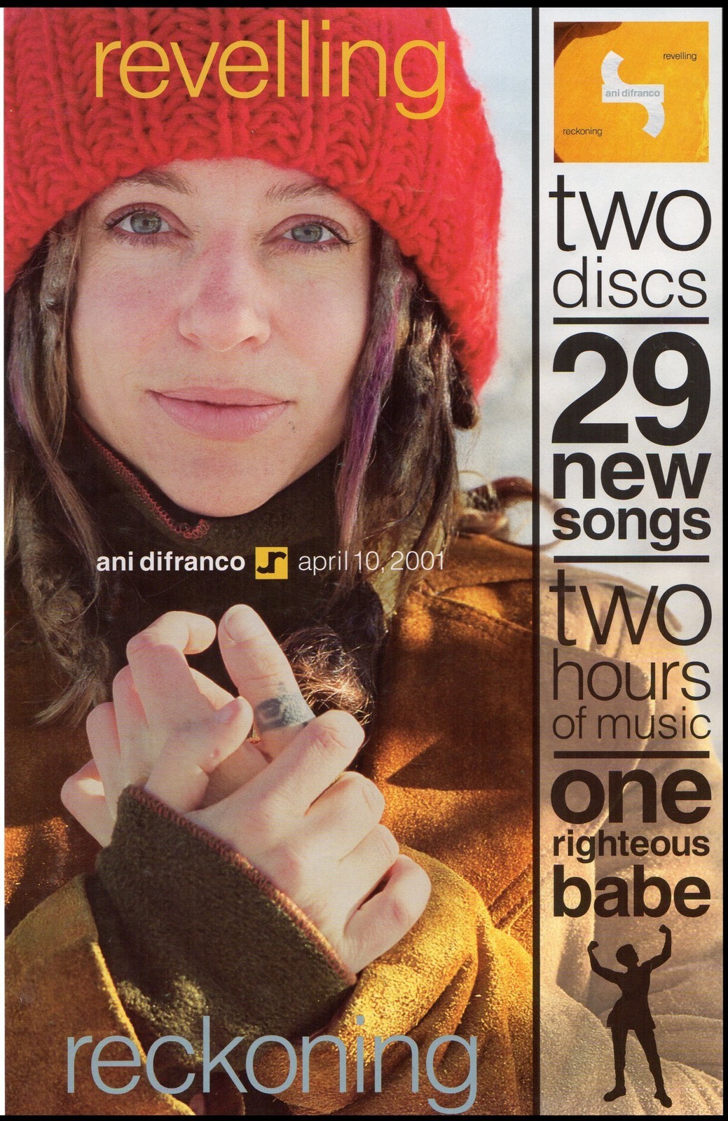 ANI DIFRANCO REVELING/RECKONING vintage record store promo poster | eBay