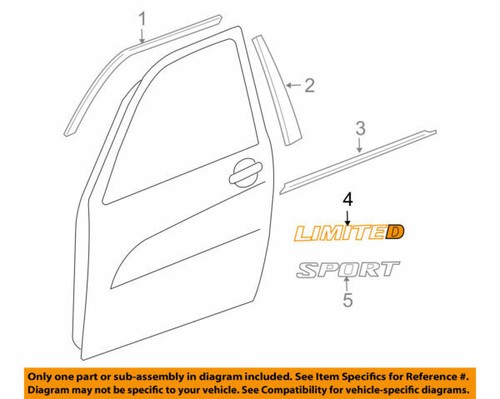 75327-42010 Toyota Mark, front door, rh 7532742010, New Genuine OEM ...