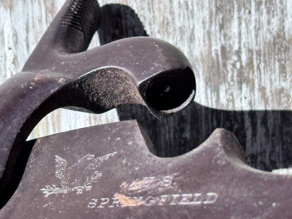 Original Civil War 1862 US Springfield Musket Lock Sideplate w Hammer ...