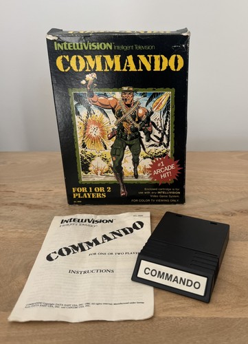 Commando Intellivision No. 9000 VTG Video Game Cartridge #1 Arcade Hit 1986 CIB | eBay