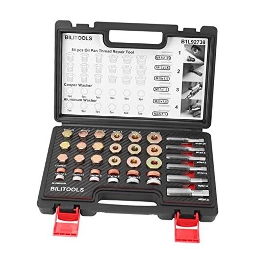 84-Piece Oil Pan Drain Plug Thread Repair Kit M13 M15 M17 M20 M22 | eBay