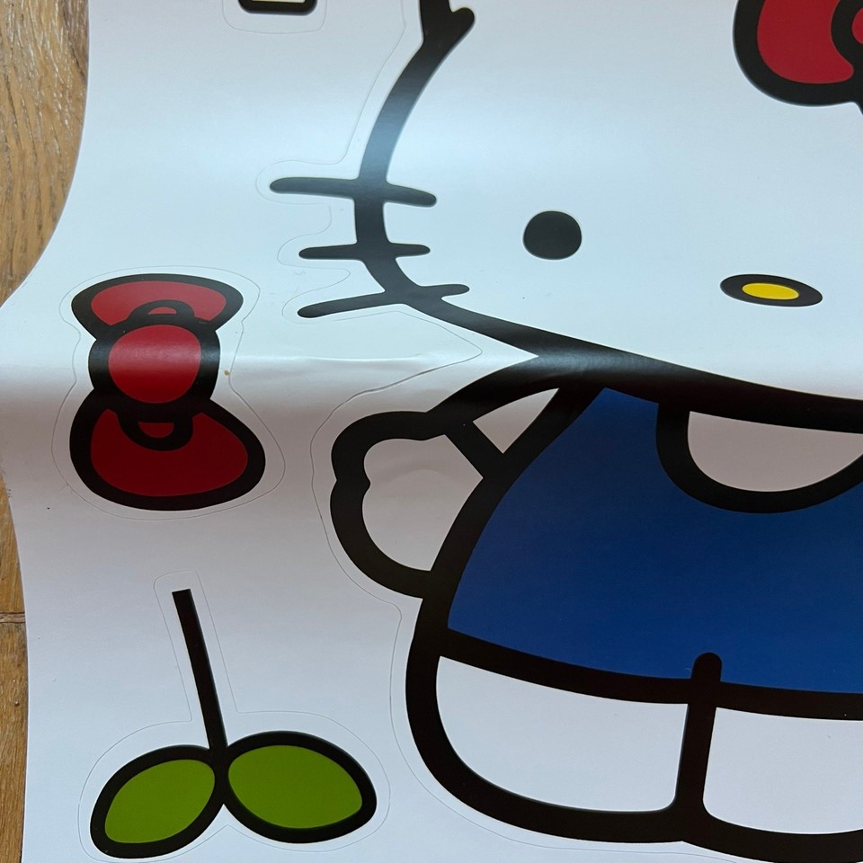 Hello Kitty Large Vinyl Wall Decal Sticker Sheets Sanrio Retro 2011 9 ...