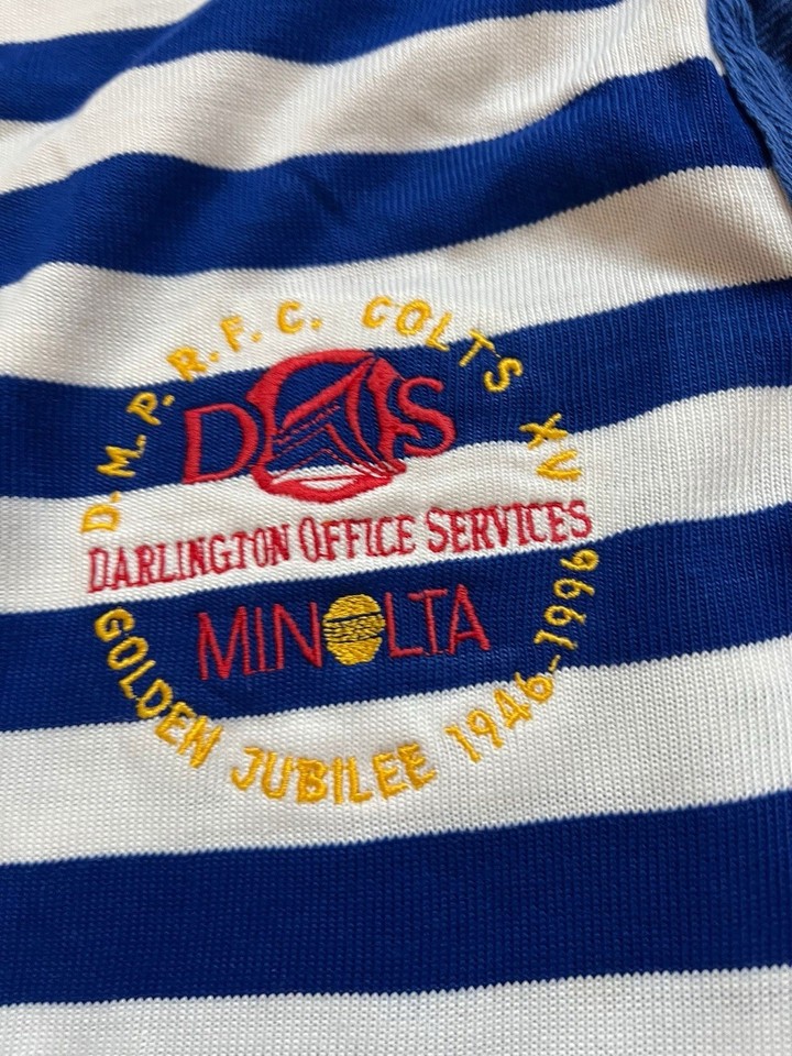 Vintage Darlington Mowden Park RFC Jersey By Halbro Match Worn | eBay UK