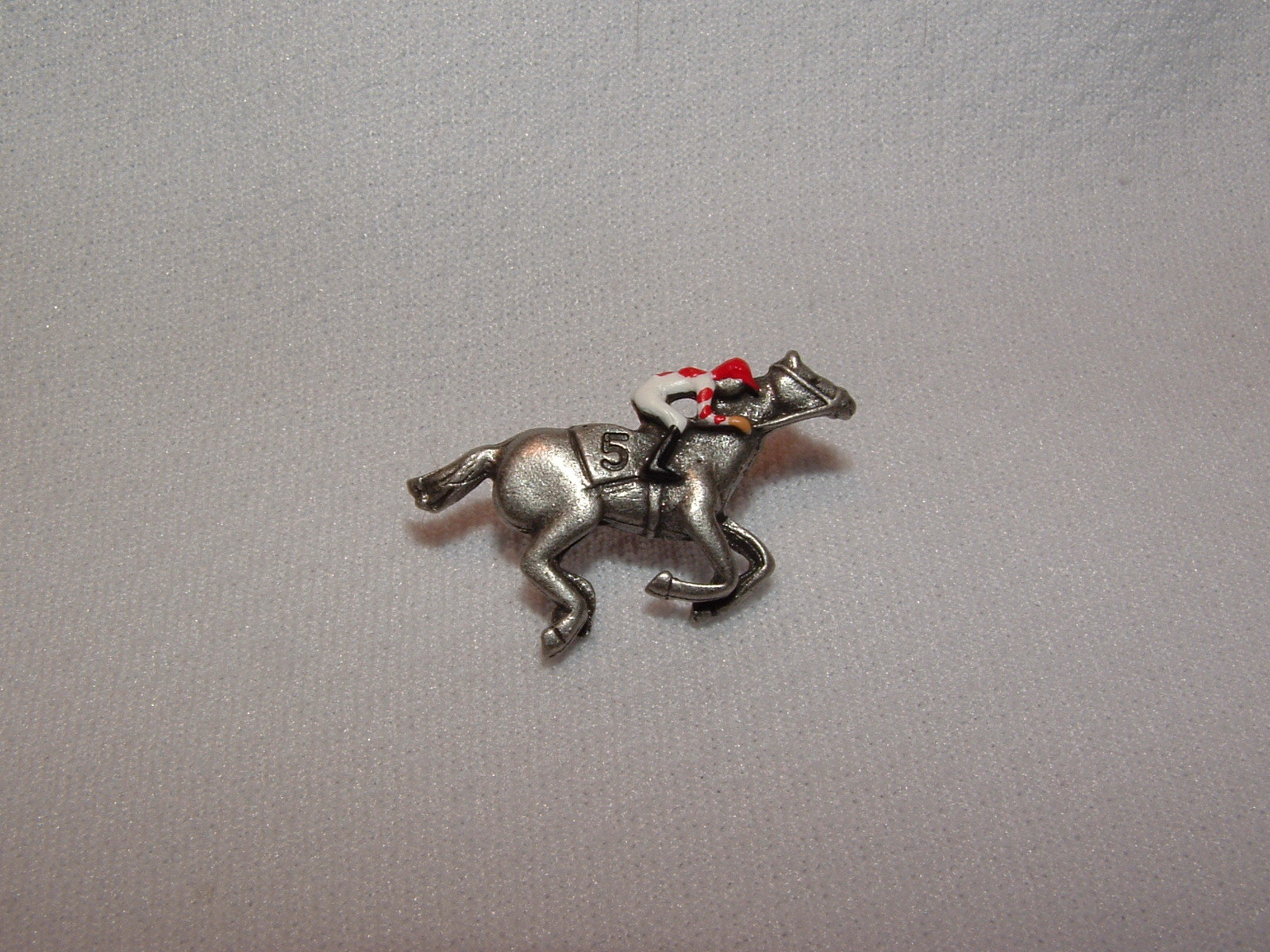 ROCKPORT HARBOR FOX HILL FARM HORSE RACING HAND PAINTED JOCKEY PIN | eBay