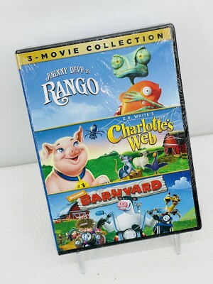 Charlotte’s Web / Barnyard / Rango (DVD, 2011) 3 Film Collection ...
