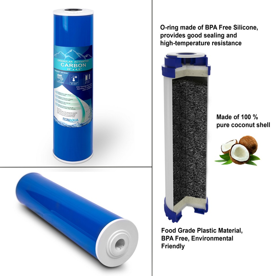 High Capacity Transparent Whole House Water Filter System & Granular ...