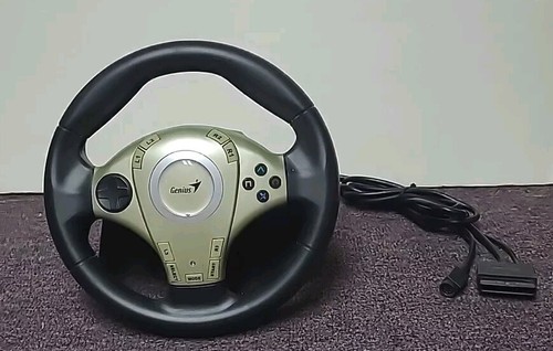 Genius Twin Wheel F1 Vibration Feedback Steering Wheel for PC ...