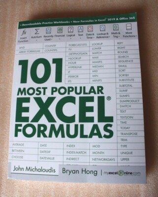 101 Most Popular Excel Formulas by John Michaloudis, Bryan Hong ...