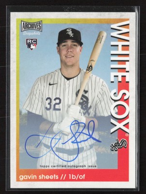 2022 Topps Archives Snapshots #39 Gavin Sheets On Card Auto | eBay