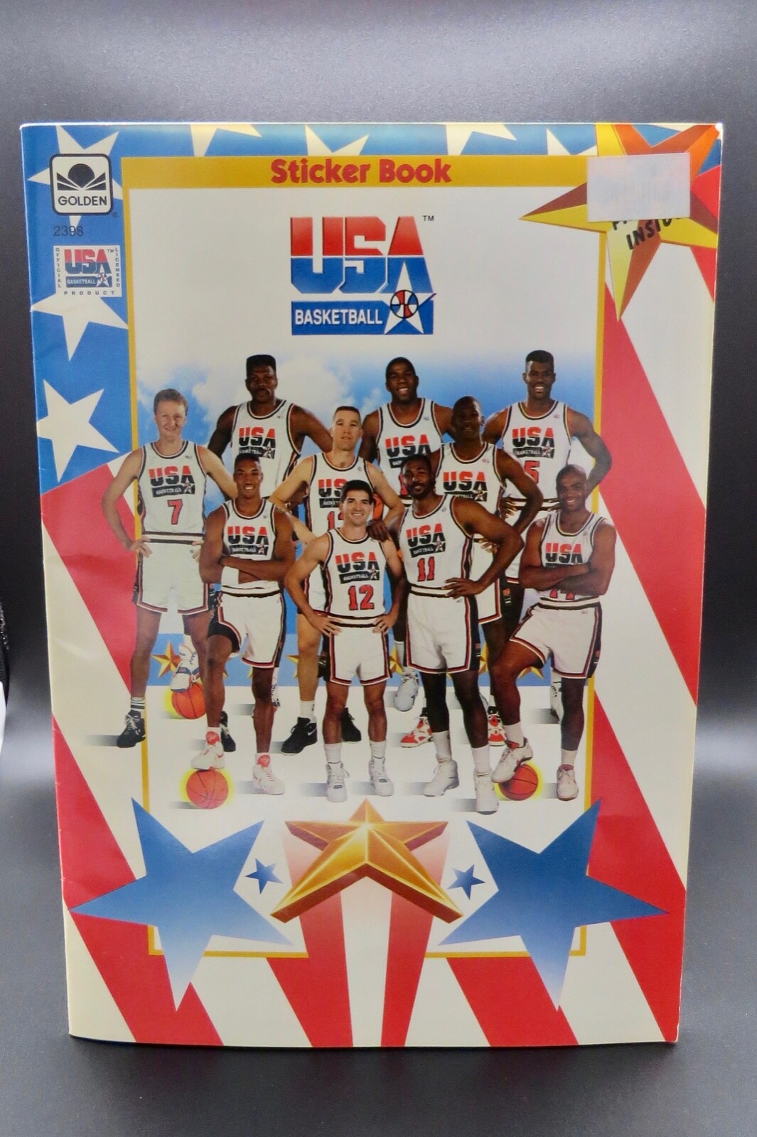 Vintage "92 DREAM TEAM USA Olympic Basketball Sticker Book Johnson Bird ...