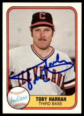 1981 Fleer Toby Harrah Auto Cleveland Indians #389 COA Card Signed | eBay