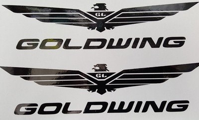 Autocollant logo GOLDWING en noir brillant 20 × 5 cm.Haut | eBay