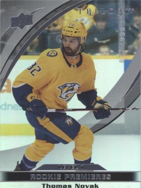 2021-22 Upper Deck Extended Series - Trilogy Rookies #2 Thomas Novak ...