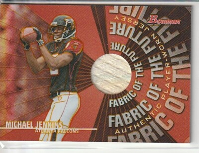 Michael Jenkins 2004 Bowman Fabric Of The Future Jersey Card #FF-MJ ...