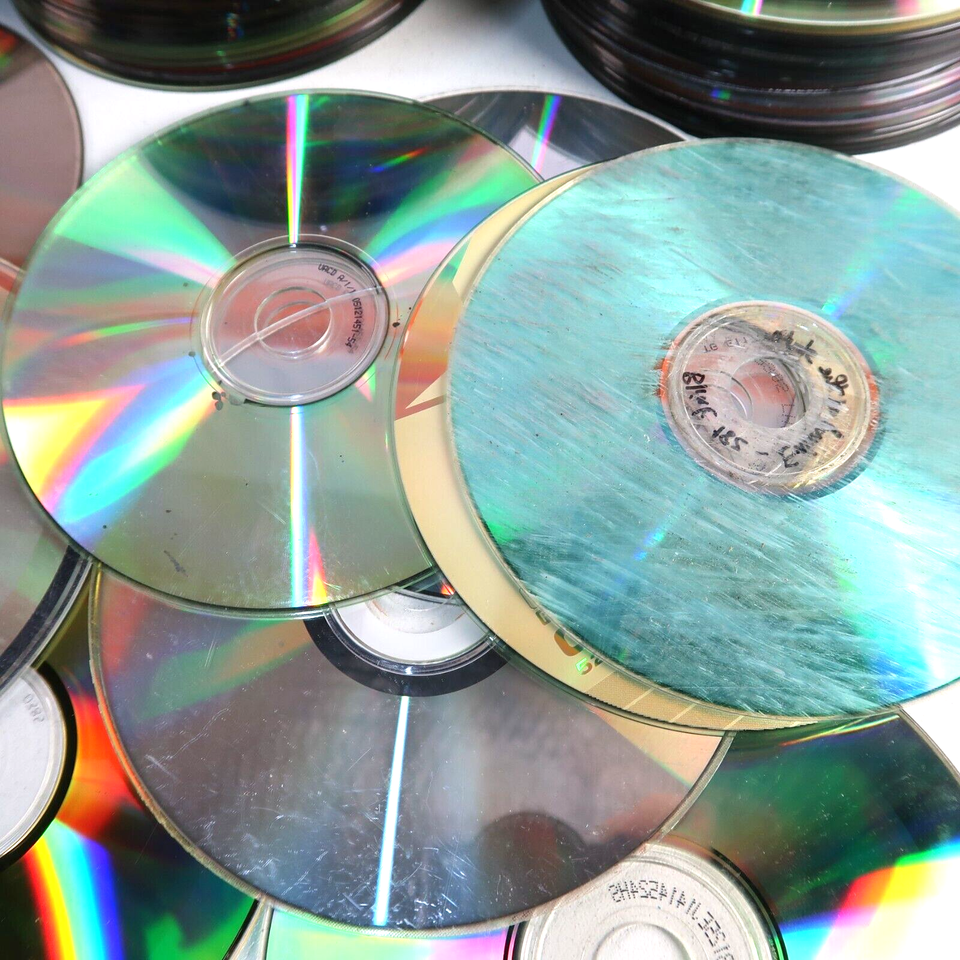 Lot of 150 Bulk CDs & DVDs Disc Collection – Art Crafts DIY Projects ...