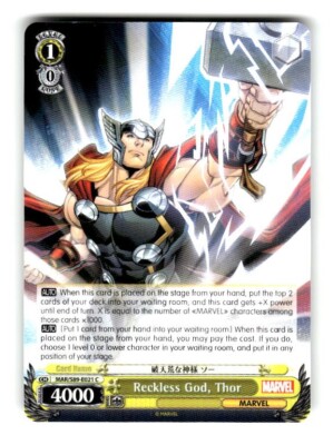 Marvel Weiss Schwarz Avengers Thor MAR/S89-E021 C English Version | eBay