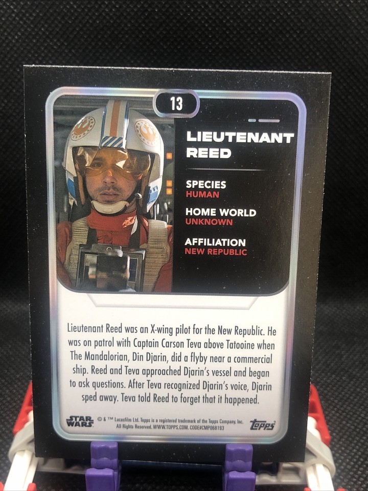 2023 Topps Star Wars Lieutenant Reed Gold Foil #13 | eBay