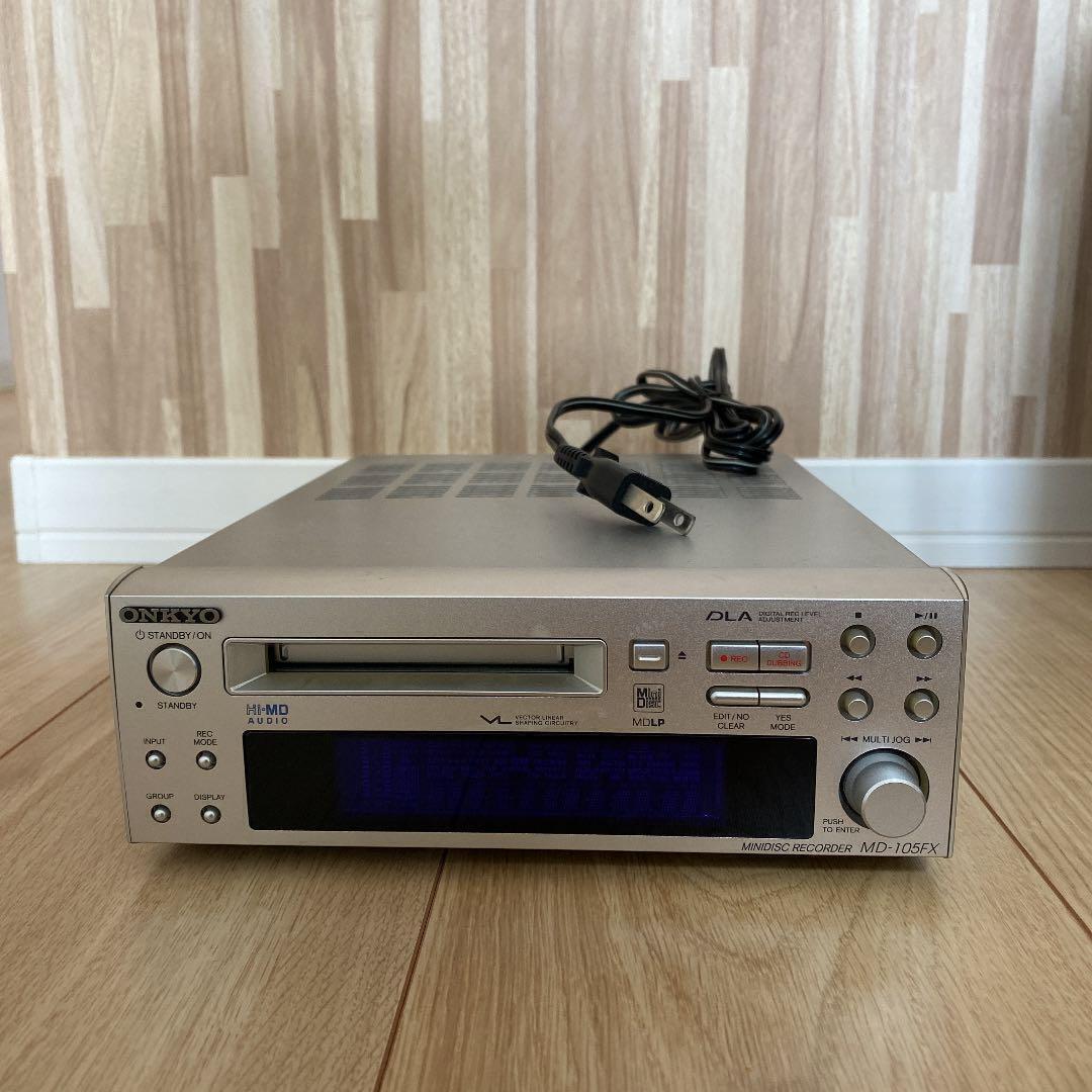 Onkyo Md-105fx Hi-md Mini Disc Recorder MD105FX Silver MDLP for sale ...