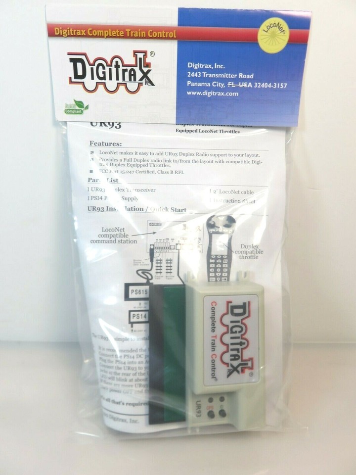 Digitrax UR93 Duplex Radio Transceiver NIB | eBay