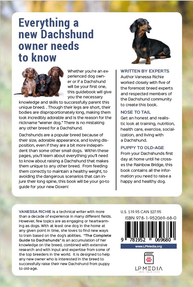 The Complete Guide to Dachshunds: - Paperback, Dog Owners Guide Book ...