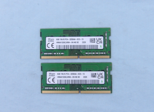 SK Hynix 16GB (2x8GB) 1Rx16 PC4-3200AA (HMAA1GS6CJR6N-XN) DDR4 Laptop ...