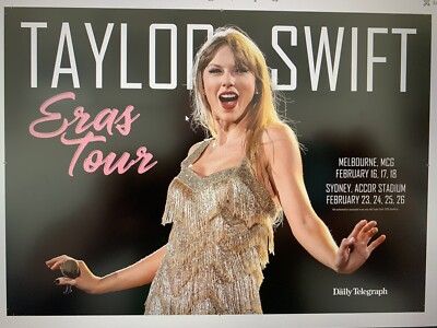 Taylor Swift Sydney Melbourne Eras Tour Mini Print Colour Tay Tay ...
