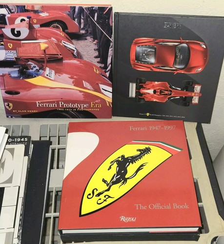 Ferrari Books! Ferrari 50 Years 1947-1997 Official Book + Prototype Era ...