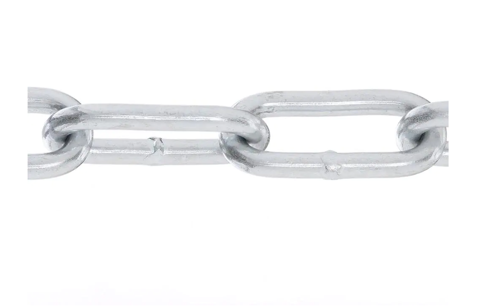 Everbilt 2/0 x 10 ft. Zinc Plated Steel Straight Link Chain 520 Lbs ...
