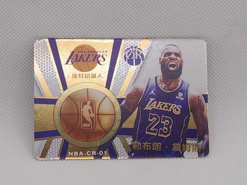 GOLD LEBRON JAMES Basketball Card Los Angeles Lakers Card NBA ...