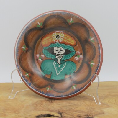 Carmen Marin Pottery Tonala Jal Decorative Plate - Skeleton - Signed | eBay