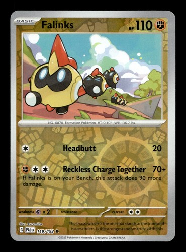 Falinks 119/193 Paldea Evolved Reverse Holo - Pokemon | eBay