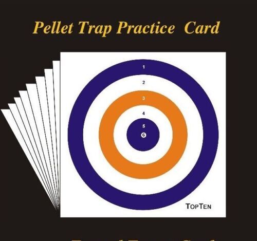 100 x 14cm CARD TARGETS Airgun Rifle Pistol Target Shooting Air Gun ...