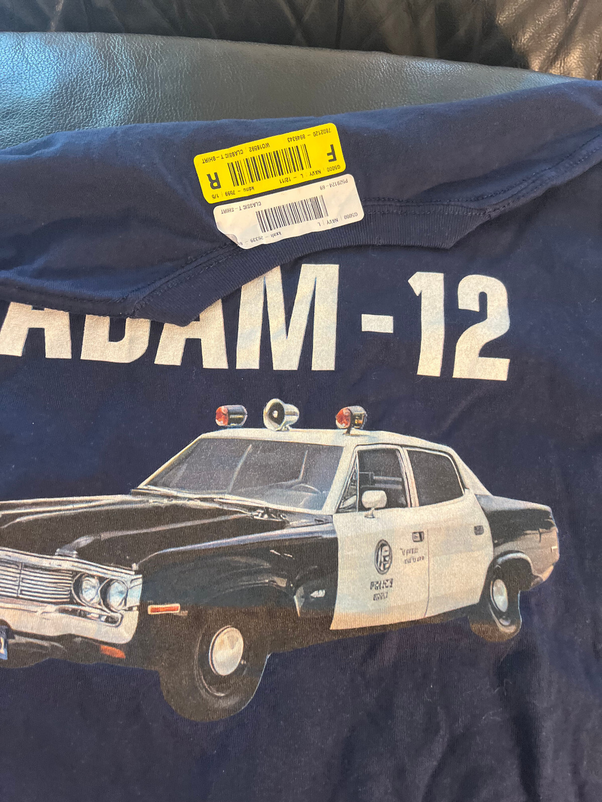 Adam 12 tv show t shirt new w tags 1960's LAPD cruiser design cop drama ...