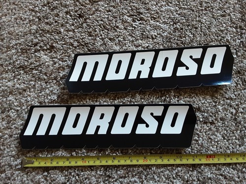 Lot of 2 Moroso Oil Pan Racing Decals Stickers NHRA Nascar Street ...