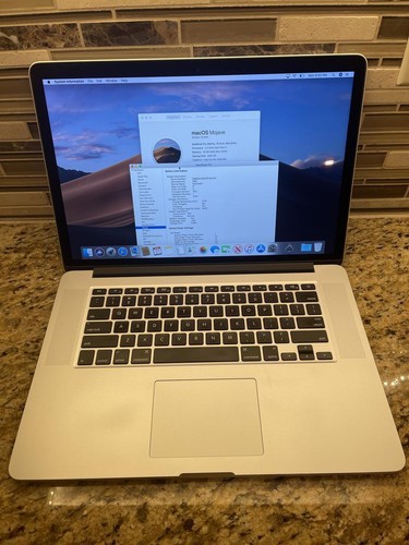 Apple MacBook Pro Mid 2015 15" Retina 2.2Ghz i7 16GB RAM 256GB SSD ...
