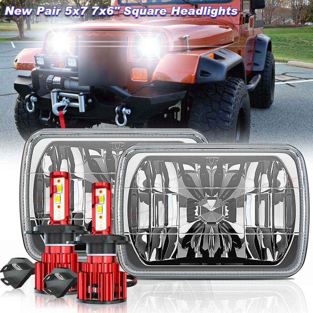 Square Headlight Jeep Wrangler