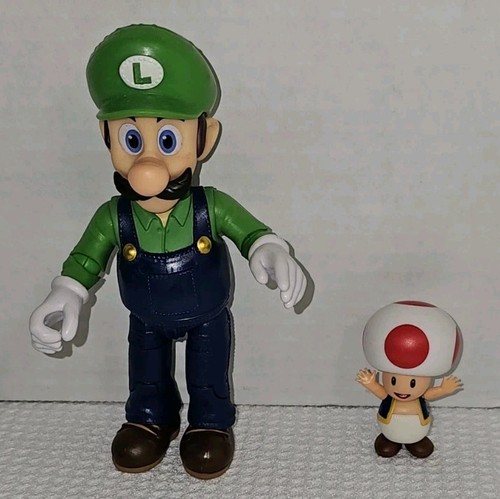 Nintendo The Super Mario Bros. Movie Luigi Figure Flexible Joints Toad ...