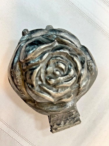 E & Co Pewter Rose/Flower Hinged Ice Cream Mold #193 | eBay