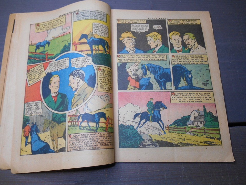 Classics Illustrated BLACK BEAUTY #60 1st Edition Comic Book | eBay