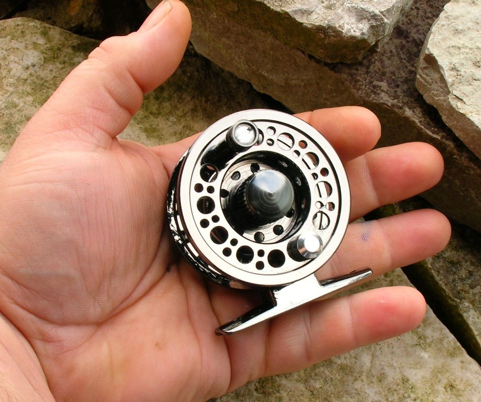 Rodmaker 247 BABY - DISC DRAG FLY FISHING REEL 0wt/2wt GUNMETAL, LEFT ...