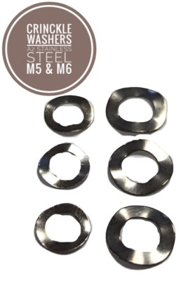 WAVEY WASHERS CRINKLE WAVE WASHER A2 STAINLESS STEEL M5, M6 | eBay UK
