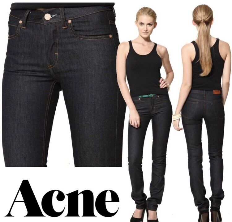 ACNE jeans hex dc dark Wash straight Woman's 27 | eBay ACNE jeans hex dc dark Wash straight Woman's 27 | eBay