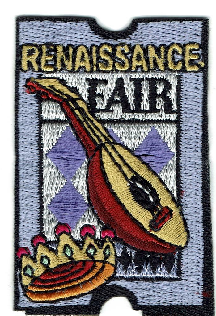 Girl Boy Cub RENAISSANCE FAIR Fun Patches Crests Badges SCOUT GUIDES ...