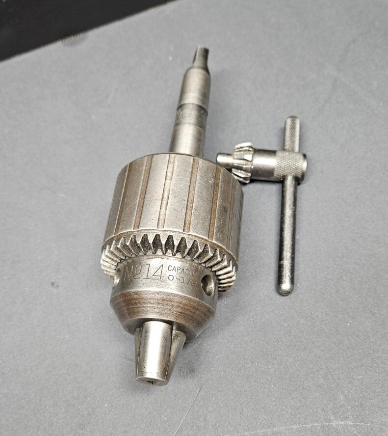 Jacobs 14N Ball Bearing Drill Chuck & 2MT Arbor ½" Cap. Machinist Super ...